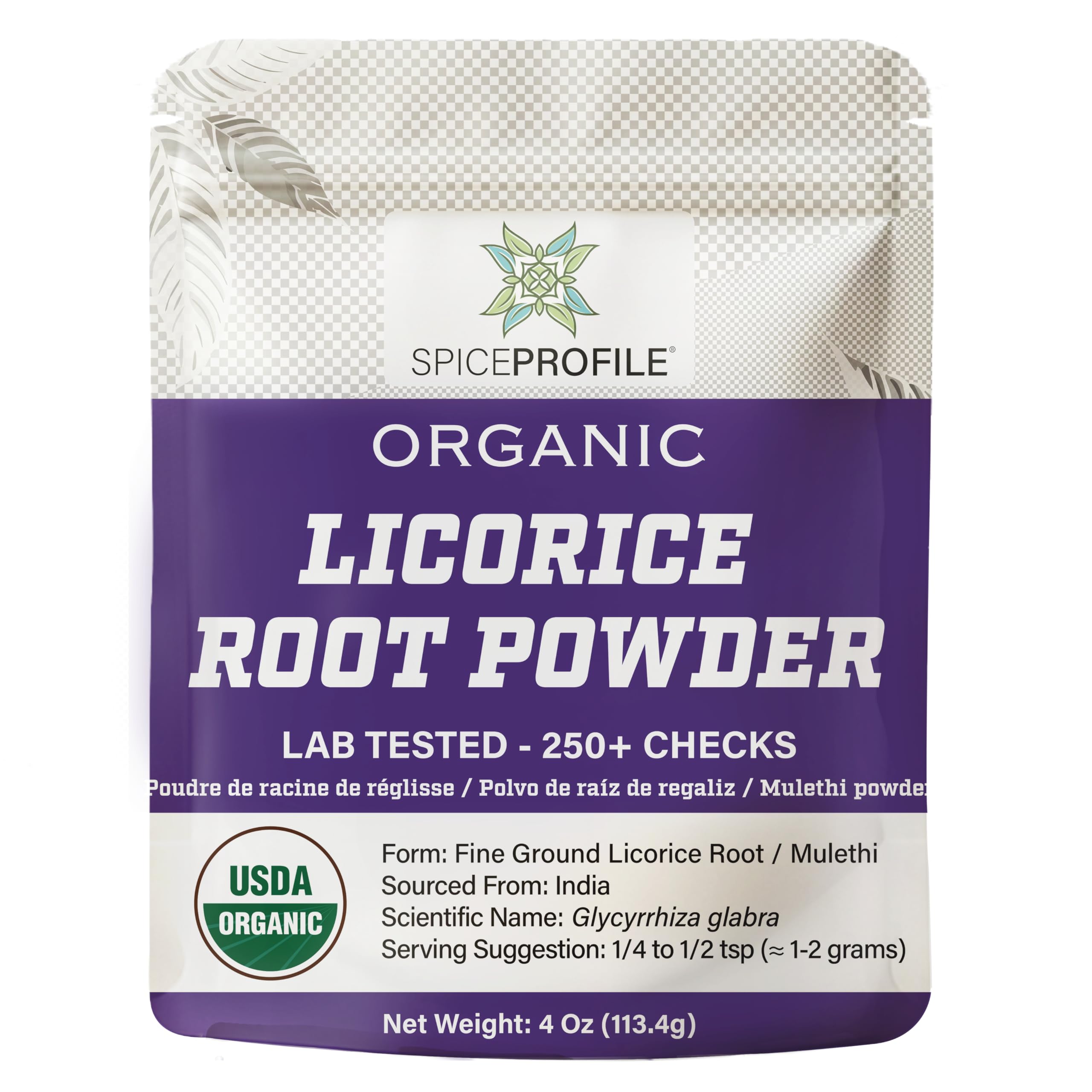 Spice Profile USDA Organic Licorice Root Powder, Lab Tested for Heavy